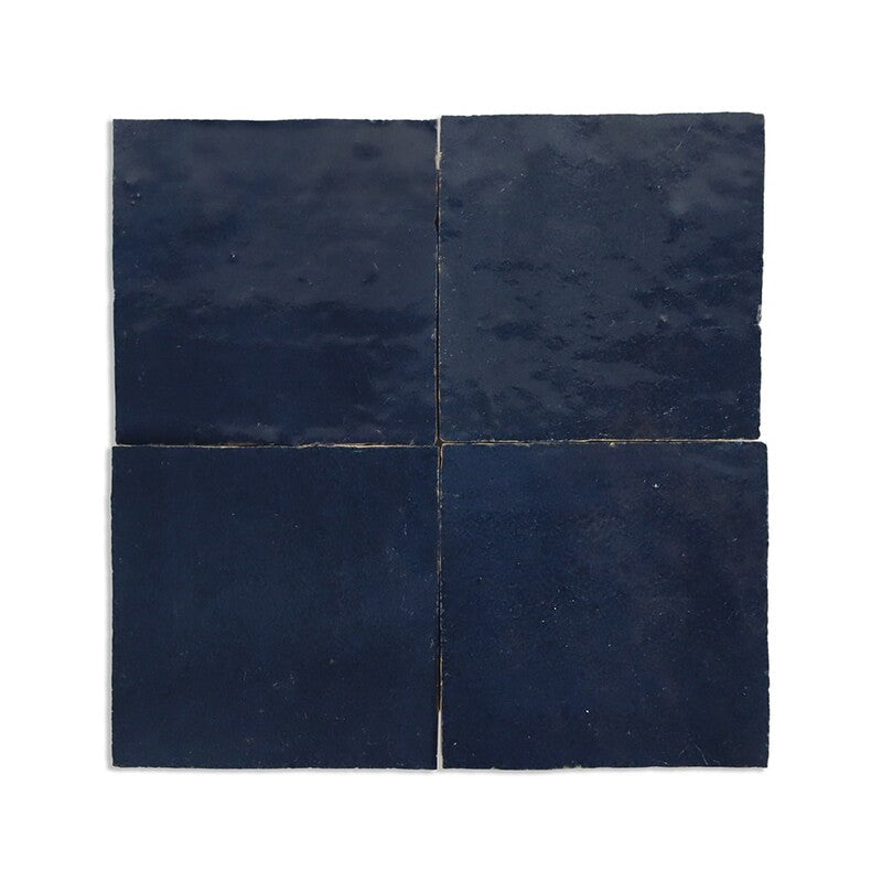blue square ceramic tile